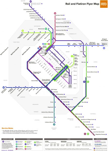 Denver International Train transportation