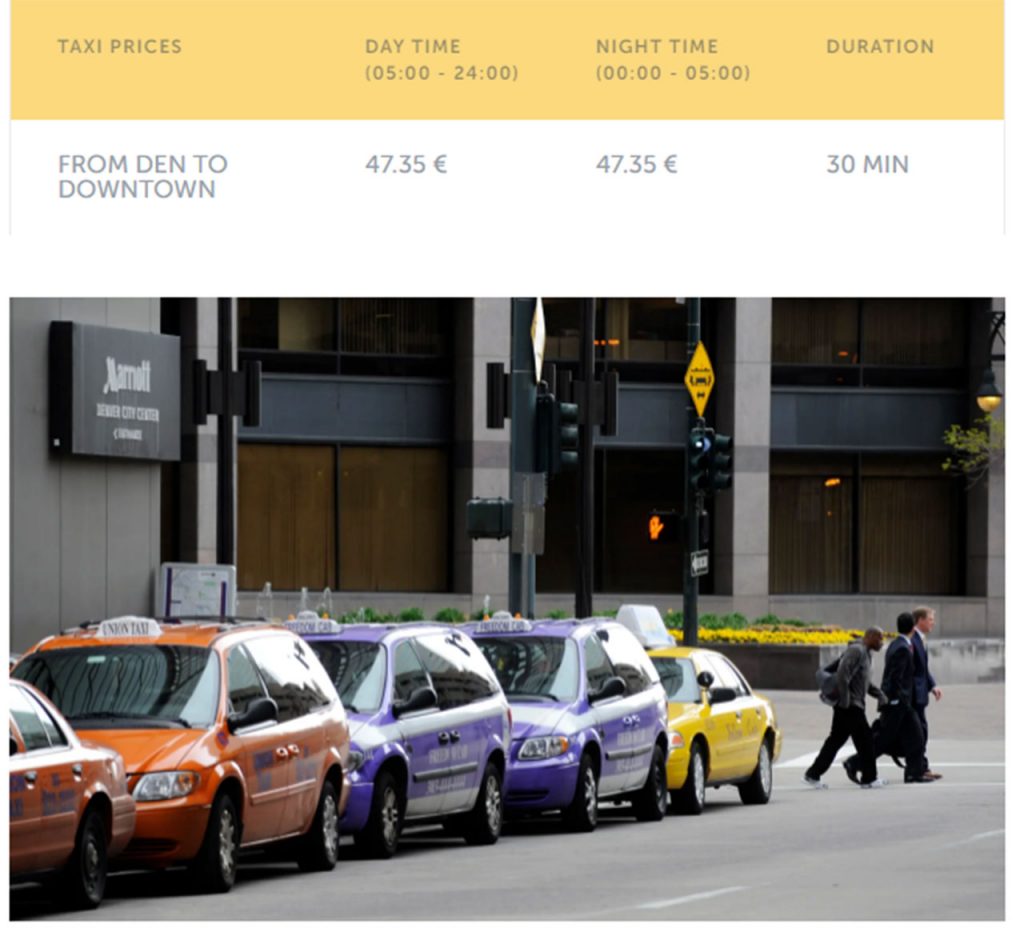 Taxi at the Denver Airport | DEN